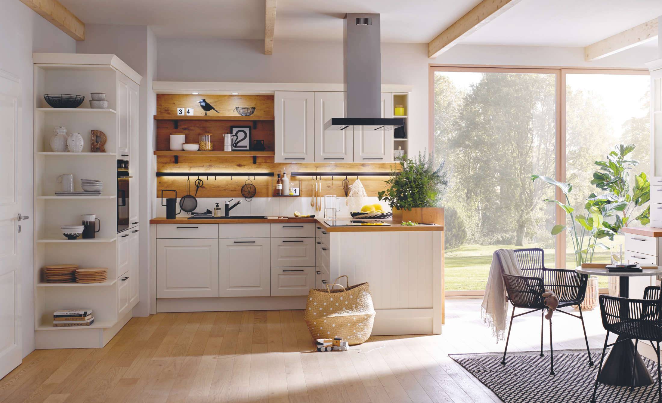 Gro K Che Landhausstil Wei Trend Einbaukuchen Weiss Der Ikea Von